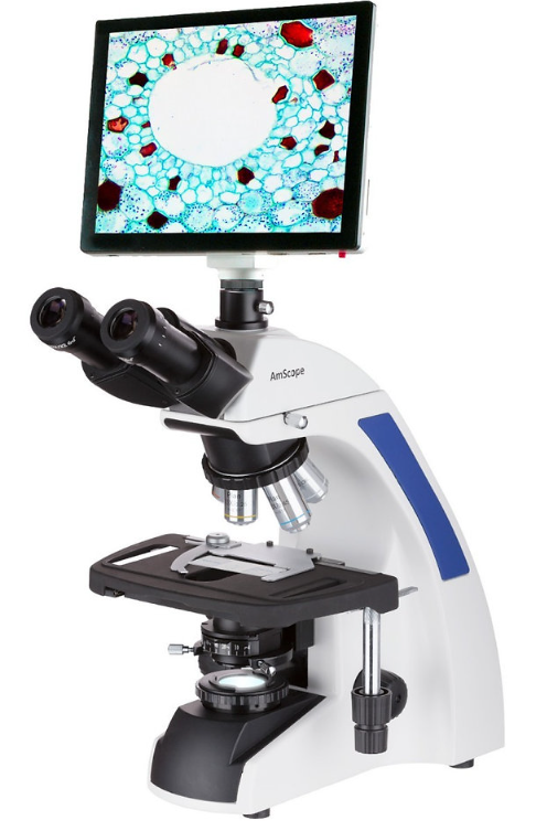 Microscope 40X-2500X Infinity Plan Laboratory Compound with LCD Touch ...