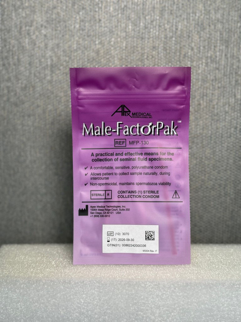 Male Factor Pak- Collection Condom - Fertility Technologies ...